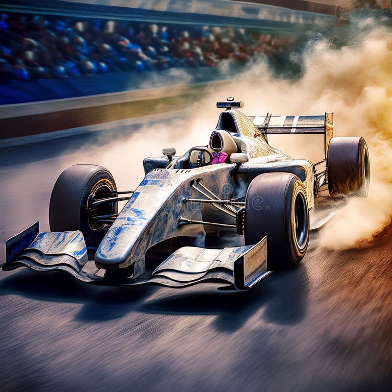 F1 Car. Formula 1 Car on Racing Track, F1 Grand Prix Race. Concept of ...