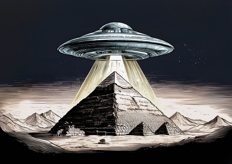 Pyramid Spaceship Stock Illustrations – 949 Pyramid Spaceship Stock ...