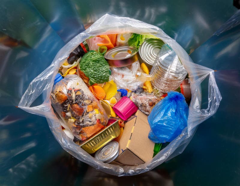 Rescuing and Reusing Food for those in Need Stock Illustration ...