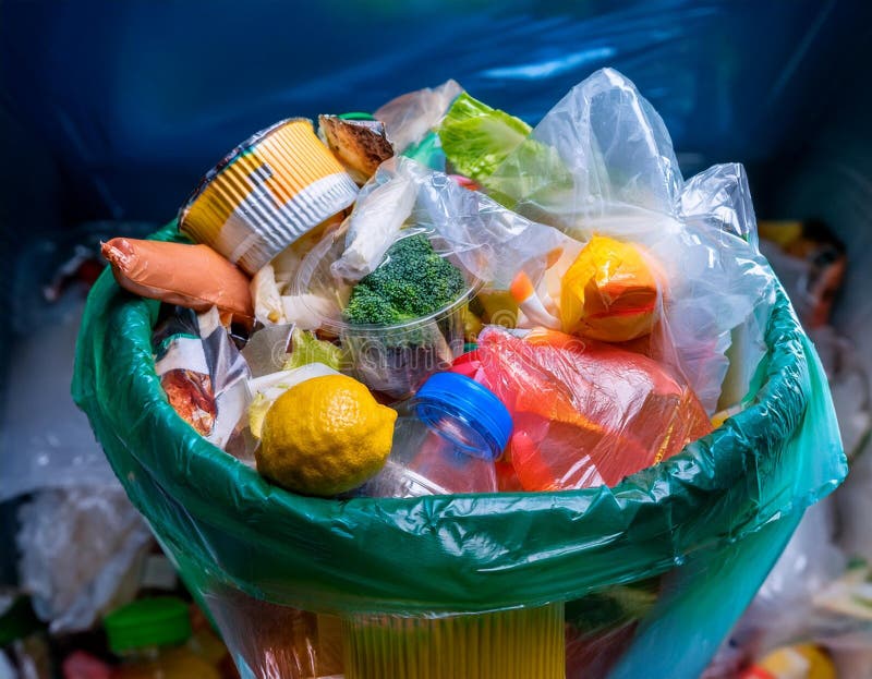 Rescuing and Reusing Food for those in Need Stock Illustration ...