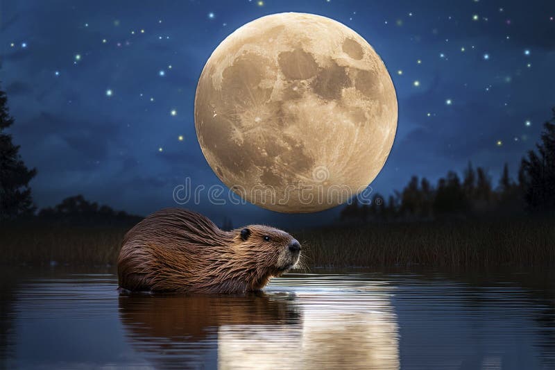 Beaver Moon. Full Moon. Beaver Full Moon. 15 November 2024. Generative ...