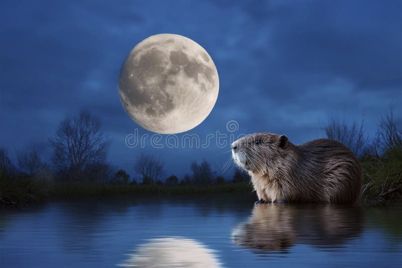 Beaver Moon. Full Moon. Beaver Full Moon. 15 November 2024. Generative ...