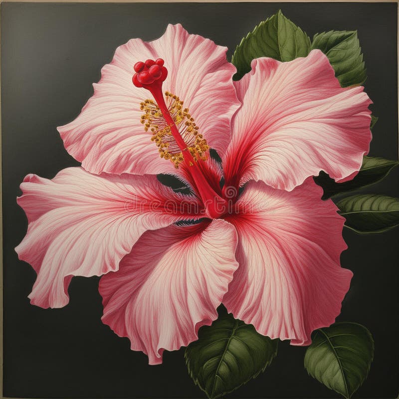 Hibiscus Rosa Flower in Studio Background, Single Hibiscus Rosa Flower ...