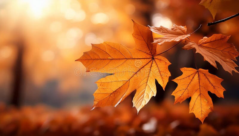 Fallen leaves in spring_ stock illustration. Illustration of fall ...