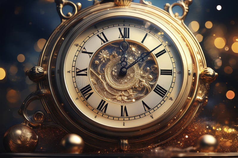 Clock. Time Change. Part of Analogue Plain Wall Clock Close Up with ...