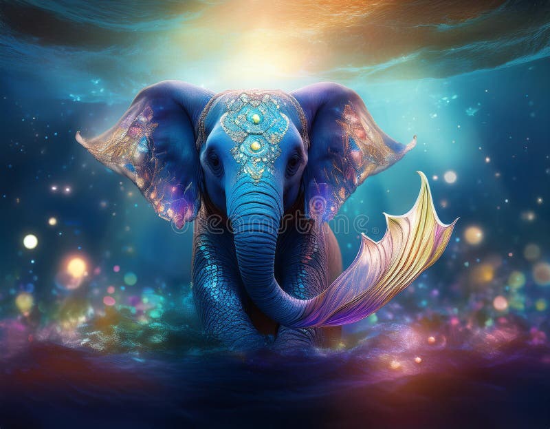 Memaid Elephant Stock Illustrations – 1 Memaid Elephant Stock ...