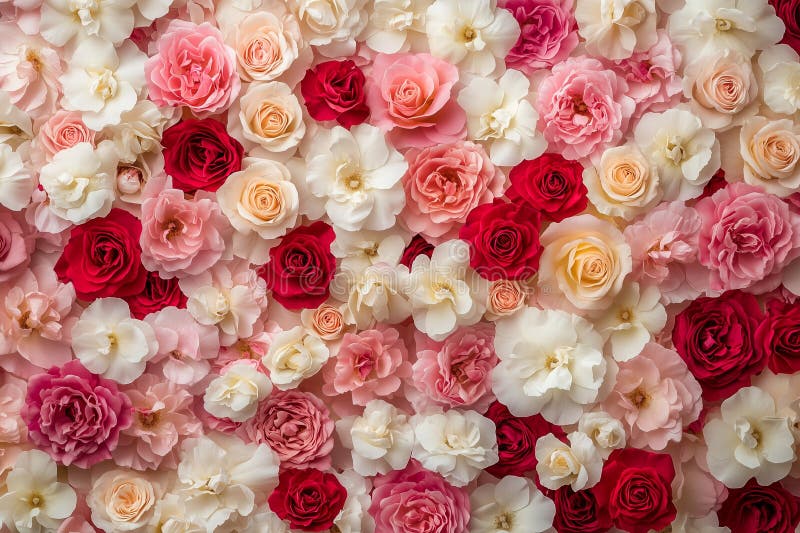 Colorful roses background stock illustration. Illustration of ...