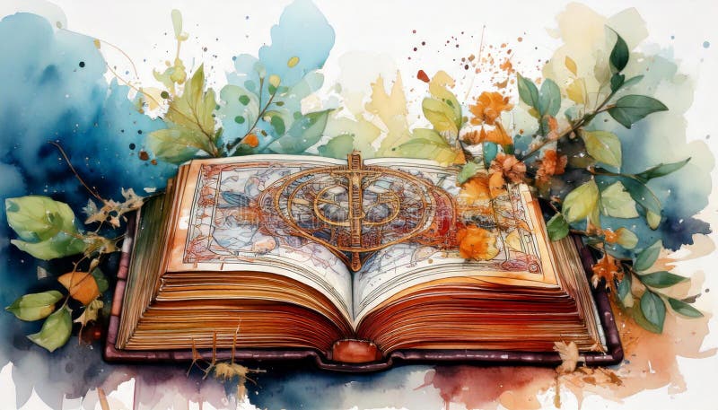 Generated Image?a Bible in a Room Lit by Light, about To Be Read Stock ...