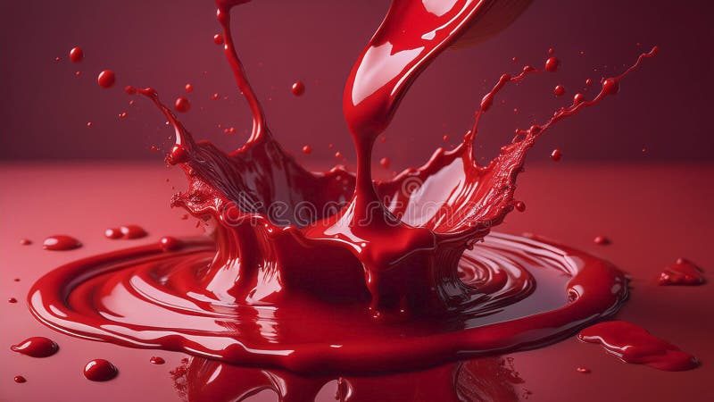 Red Paint Splashes on Abstract Background Stock Illustration ...
