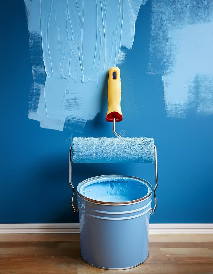 Cartoon Green Color Paint Paint Bucket Painting Paint Stock ...