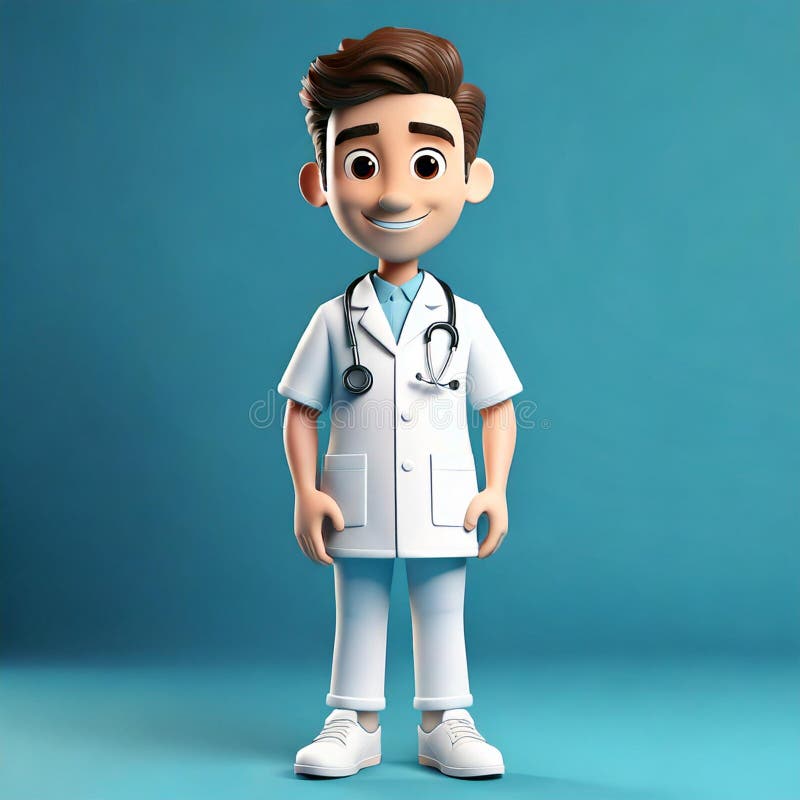 Generated Image. 3D Rendered Cartoon Nurse. Illustration for Some ...