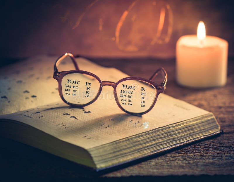 Eye Test Appointment Reminder with Glasses on Open Diary. Stock ...