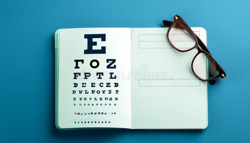 Eye Test Appointment Reminder with Glasses on Open Diary. Stock ...