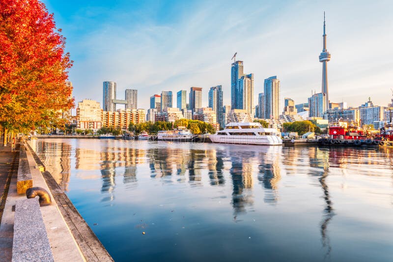 Toronto, Ontario, Canada Cityscape in Autumn Stock Photo - Image of ...