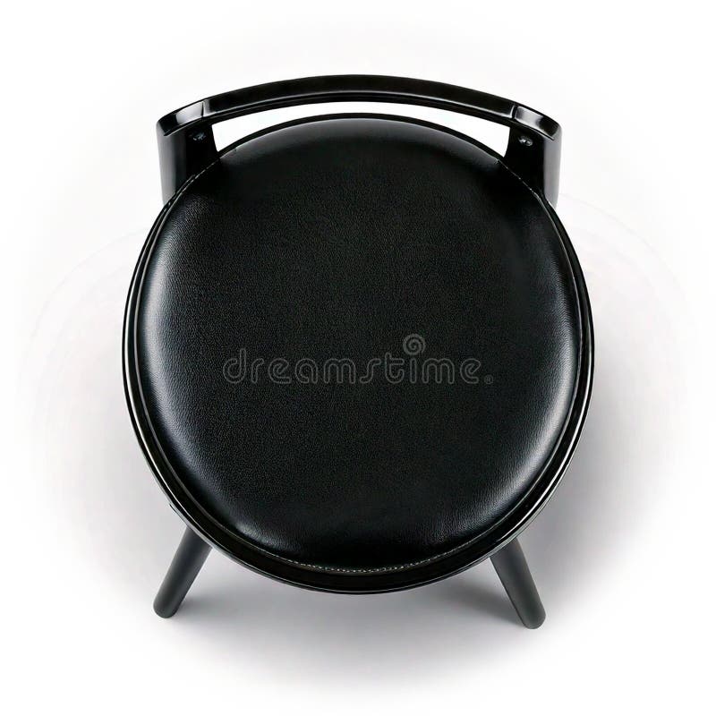 Black bar stool top view stock illustration. Illustration of view ...