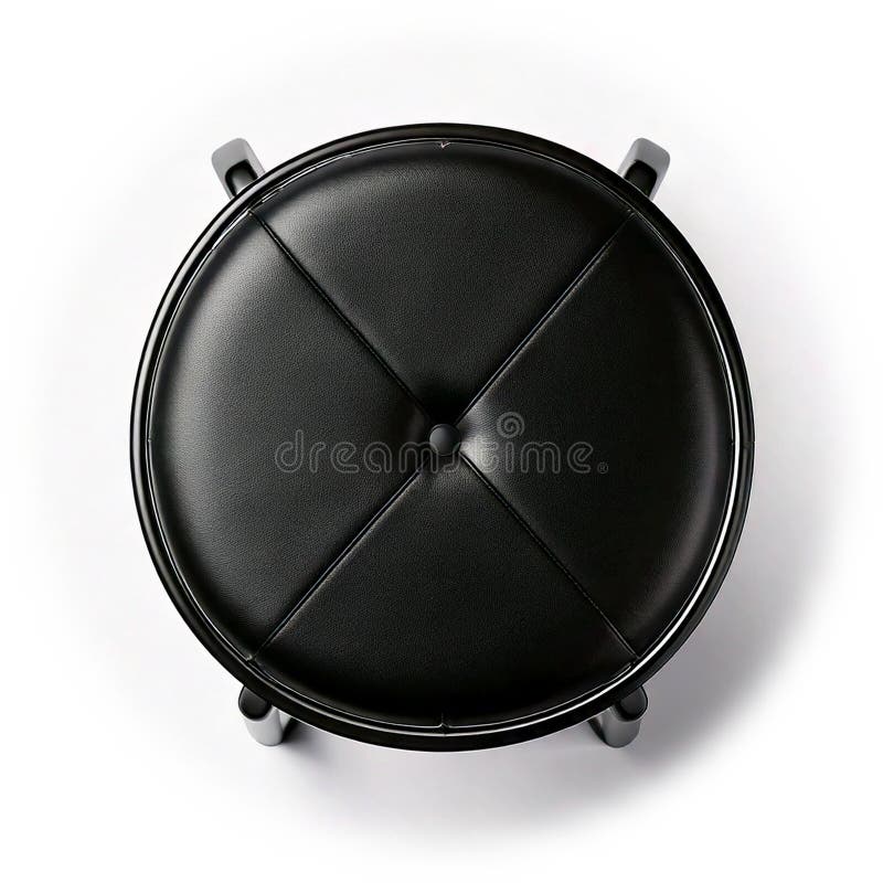 Black bar stool top view stock illustration. Illustration of view ...