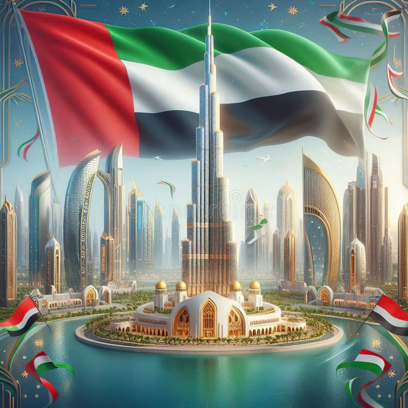 53 National Day of United Arab Emirates. Stock Illustration ...