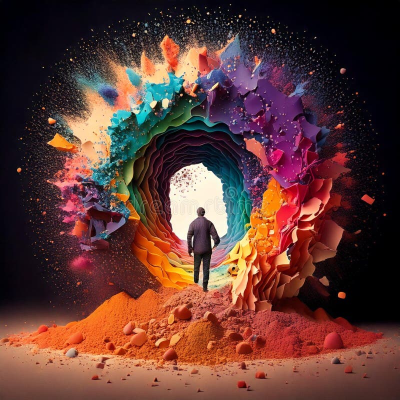 Vibrant Polychrome Particles Stock Illustrations – 13 Vibrant ...