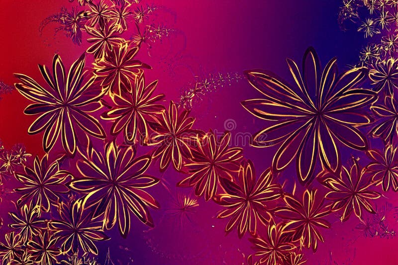 Dynamic Harmony of Flowers with Seamless Pattern and Abstract ...