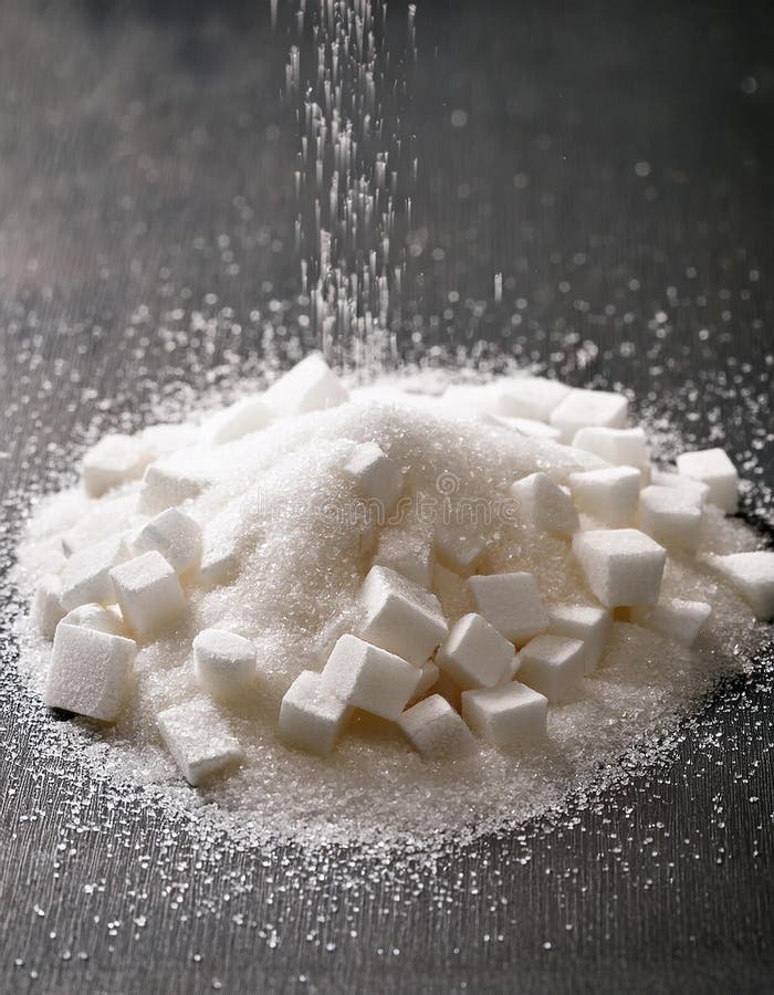 Letters Piled Up with White Sugar Stock Illustration - Illustration of ...