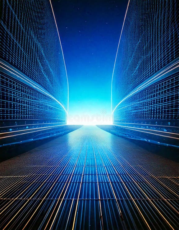 Futuristic Name Tags with Digital Background and Space for Text Stock ...