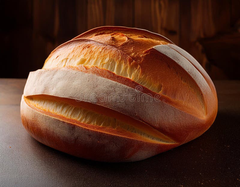 Big Bread. Huge Bread Sliced Stock Illustration - Illustration of ...
