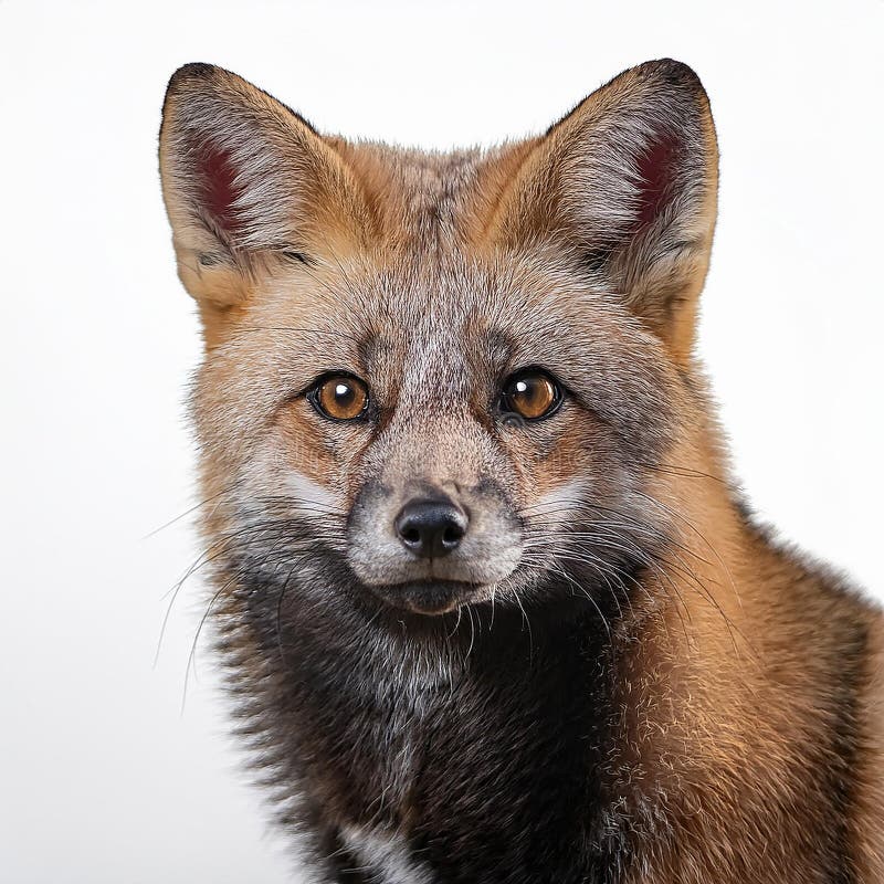Falkland Fox, Isolated on a White Background,Ultra Realistic Stock ...