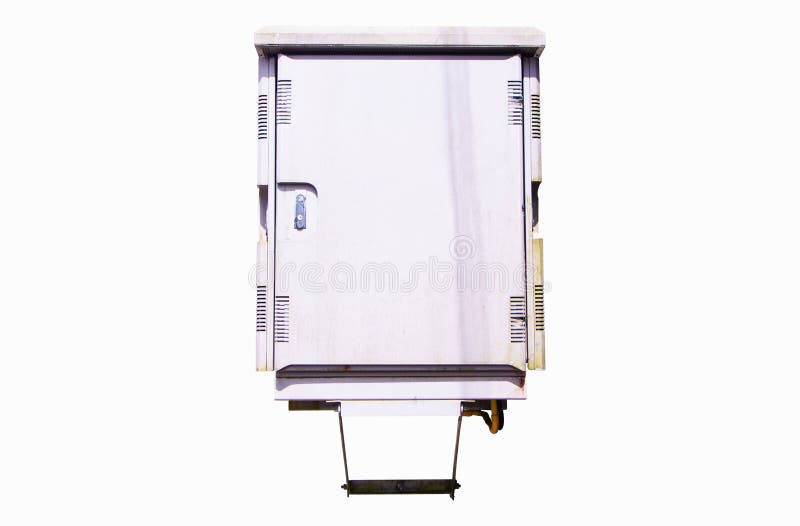 Internet Signal Box Power Isolated on White Background. Stock Photo ...