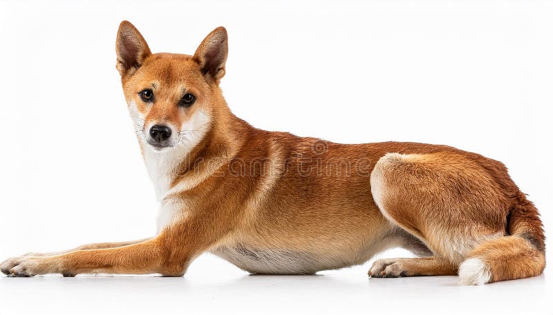 Dingo Isolated on White Background. Generative Ai Stock Illustration ...
