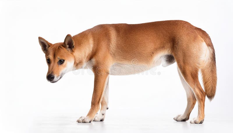 Dingo Isolated on White Background. Generative Ai Stock Illustration ...