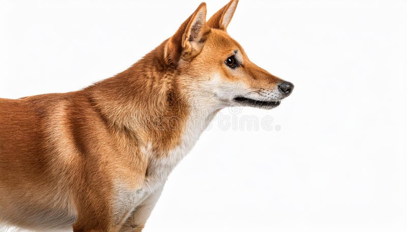Dingo Isolated on White Background. Generative Ai Stock Illustration ...