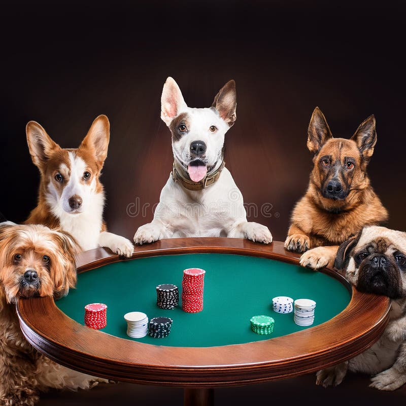Dog Playing Poker Stock Illustrations – 246 Dog Playing Poker Stock ...