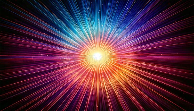 A Radial Gradient Effect that Emits a Soft Neon Glow Radiating from the ...