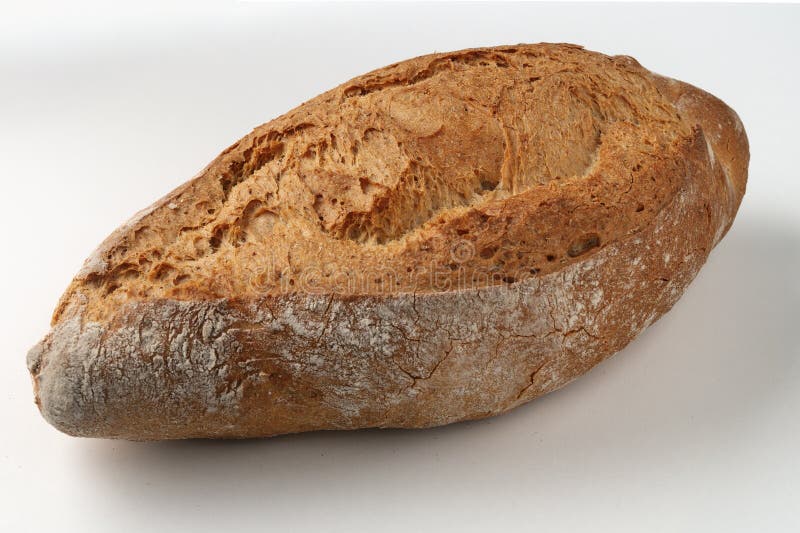 Medium Loaf Bread Typical Italian Isolated White Background Stock ...