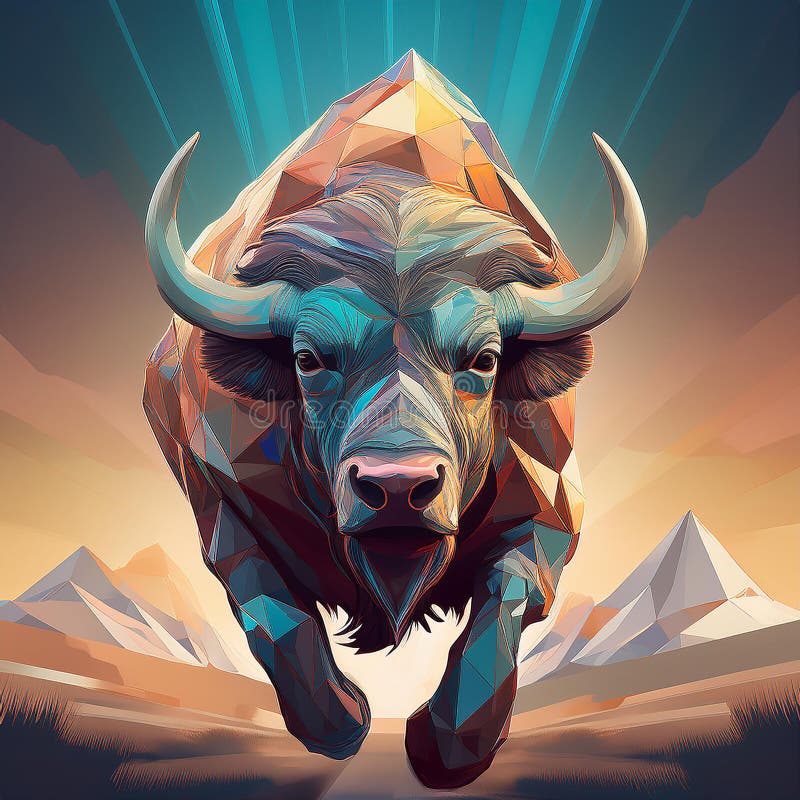 Stunning Buffalo Running in Ultra Hd 8k Cinematic Quality. Stock ...