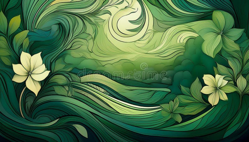 Natural Dreamstime Design. Floral Dreamstime Design with Natural Green ...