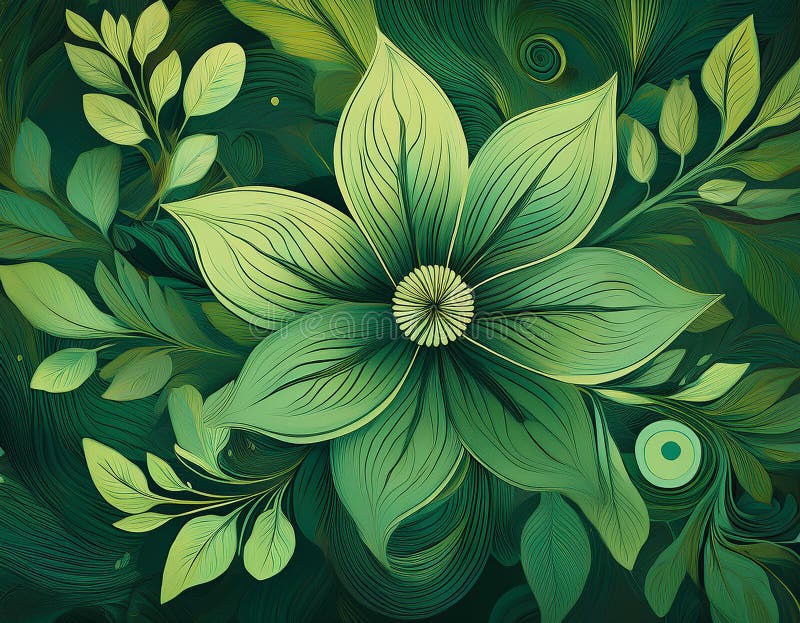 Natural Dreamstime Design. Floral Dreamstime Design with Natural Green ...