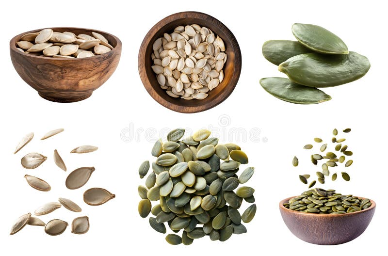 Pumpkin Seeds Seed Nut Fruit Kernel, Many Angles Pile Stack, Fly Fall ...