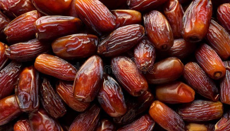 Dates - Food Pattern - Generated by Ai. Stock Illustration ...