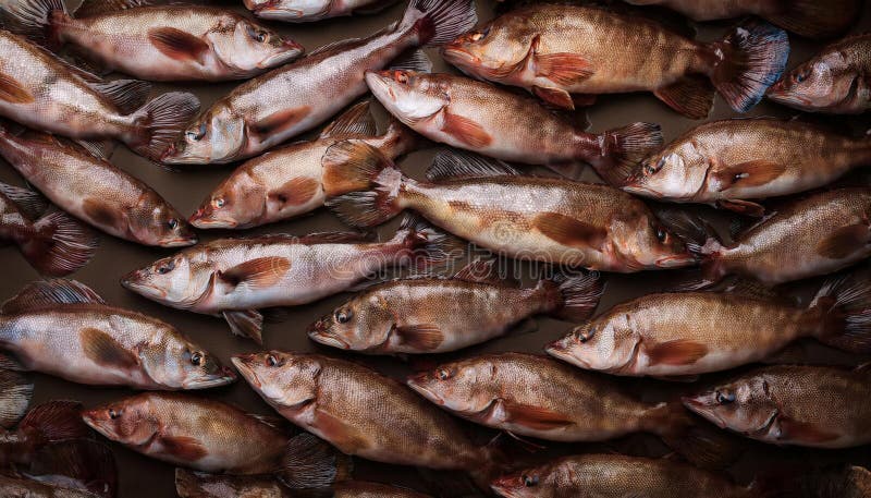 Monk Fish - Food Pattern - Generated by Ai Stock Illustration ...