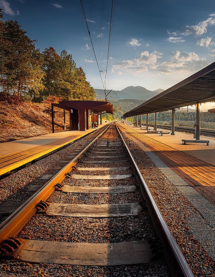 Train Stop Series stock illustration. Illustration of electricity ...