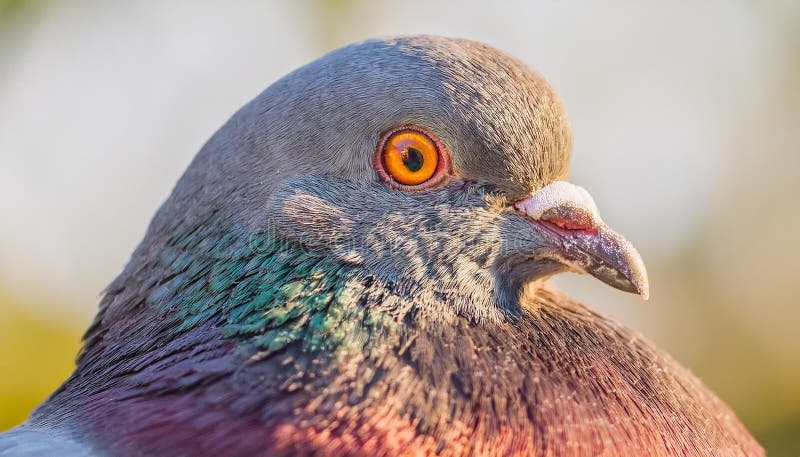 Pigeon Eyes. Pigeon (Columba Livia) Eyes Stock Illustration ...