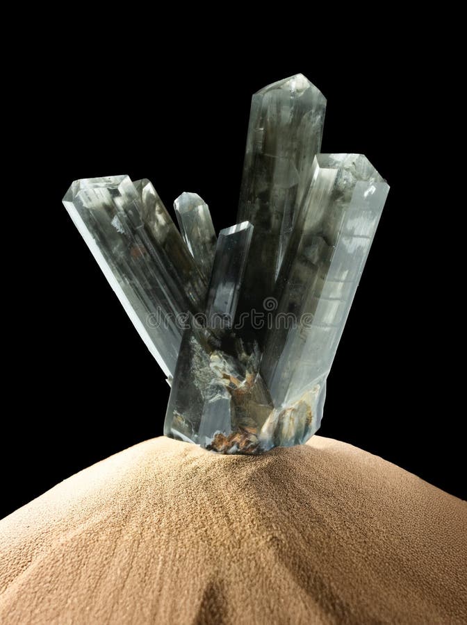 Gypsum Crystals, Natural Laboratory Sample Stock Image - Image of ...