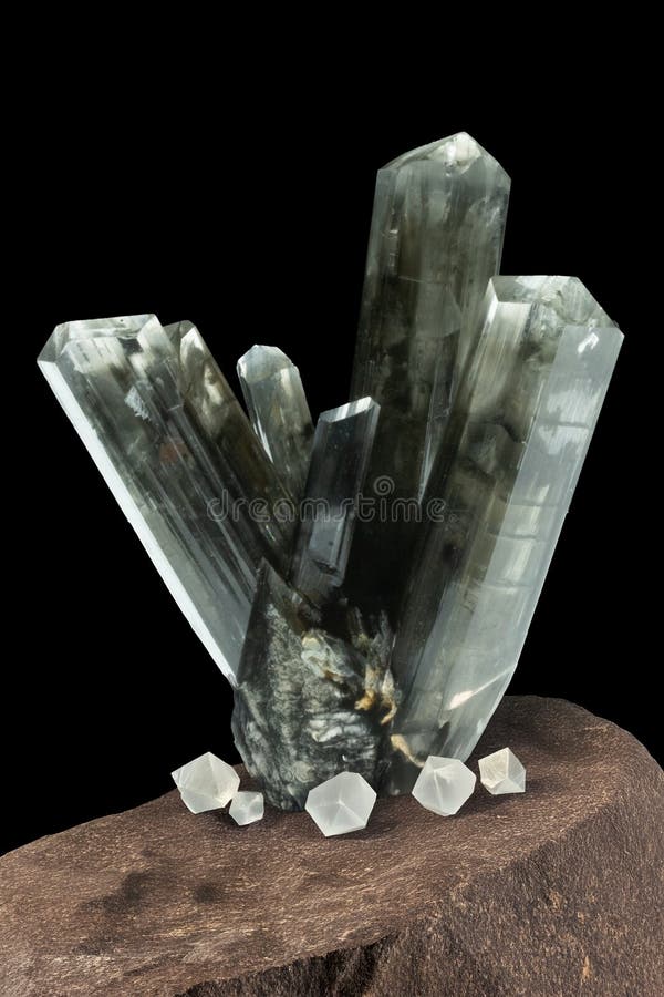 Gypsum Crystals, Natural Laboratory Sample Stock Photo - Image of ...