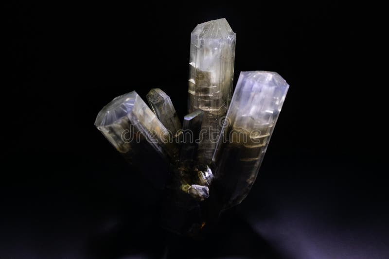 Gypsum Crystals, Natural Laboratory Sample Stock Photo - Image of ...