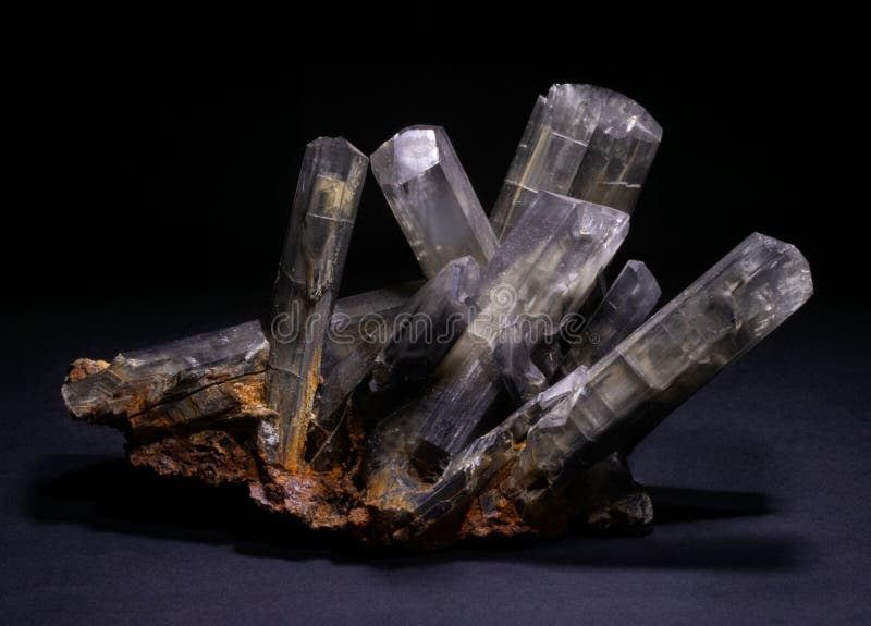 Gypsum Crystals, Natural Laboratory Sample Stock Photo - Image of ...