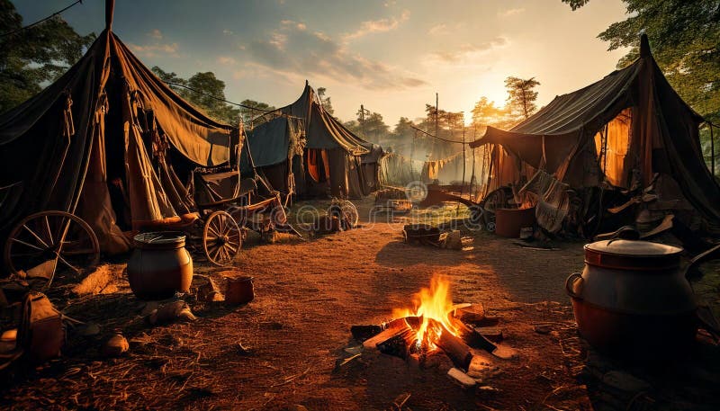 Deserted Soldiers Camp Stock Illustrations – 1 Deserted Soldiers Camp ...