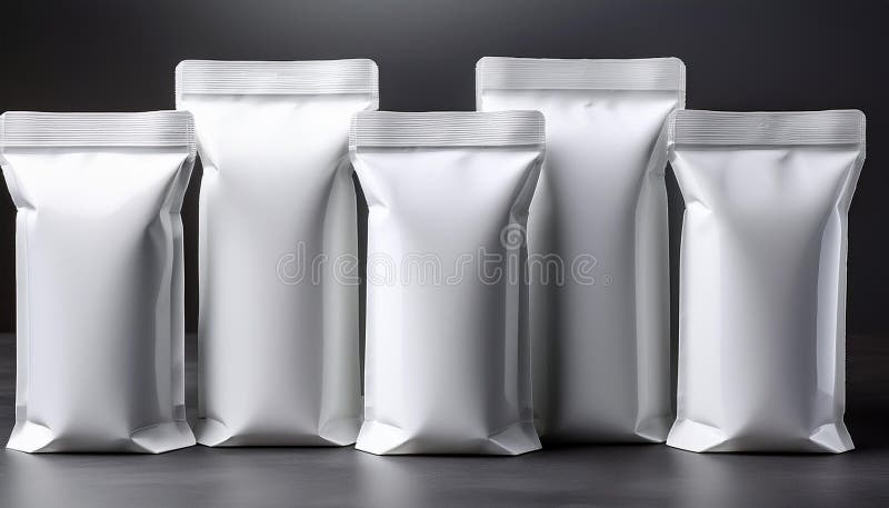Several Plain White Doypacks Stock Illustrations – 2 Several Plain ...