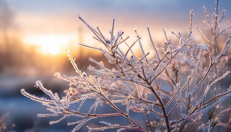 Winter Morning Landscape, a Serene November Morning with Frost-kissed ...
