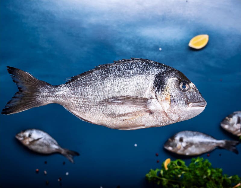 Gilt-head Bream. Gilt-head Sea Bream Stock Illustration - Illustration ...